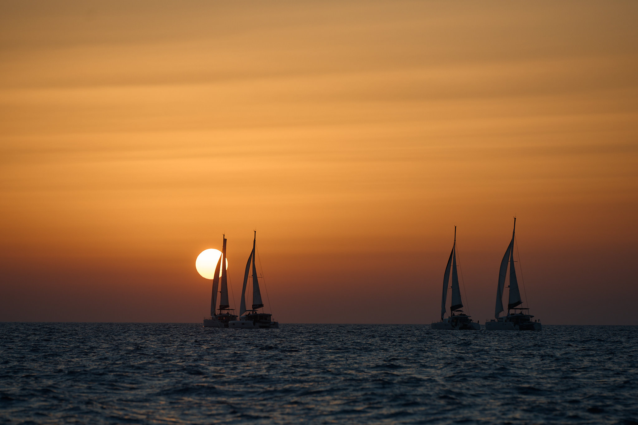 Sunset Luxury Semi-Private Sailing Cruise | Renieris Santorini Sailing ...